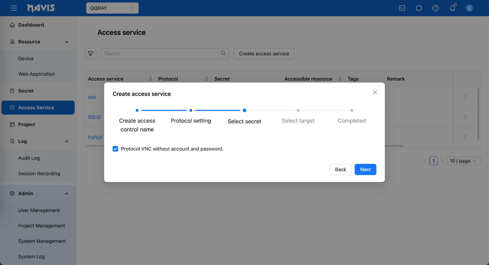 Mavisからサーバー（SSH、RDP、VNC、SFTP、FTP、PostgreSQL）に接続する方法 – MAVIS